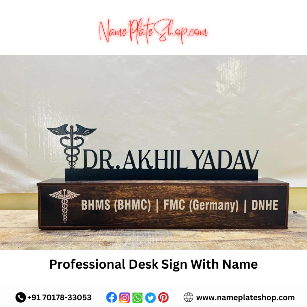 Professional Desk Sign – Elevate Your Workspace