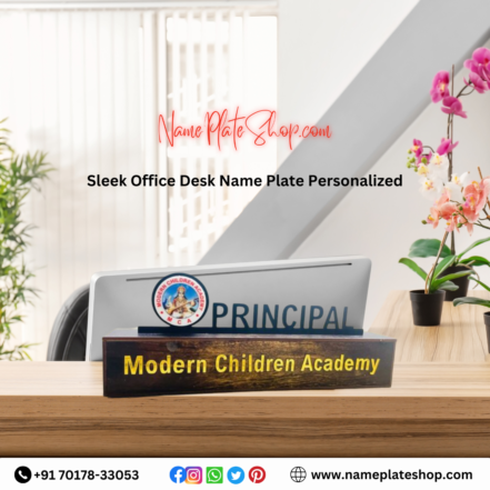 Custom Office Desk Name Plate from Nameplateshop