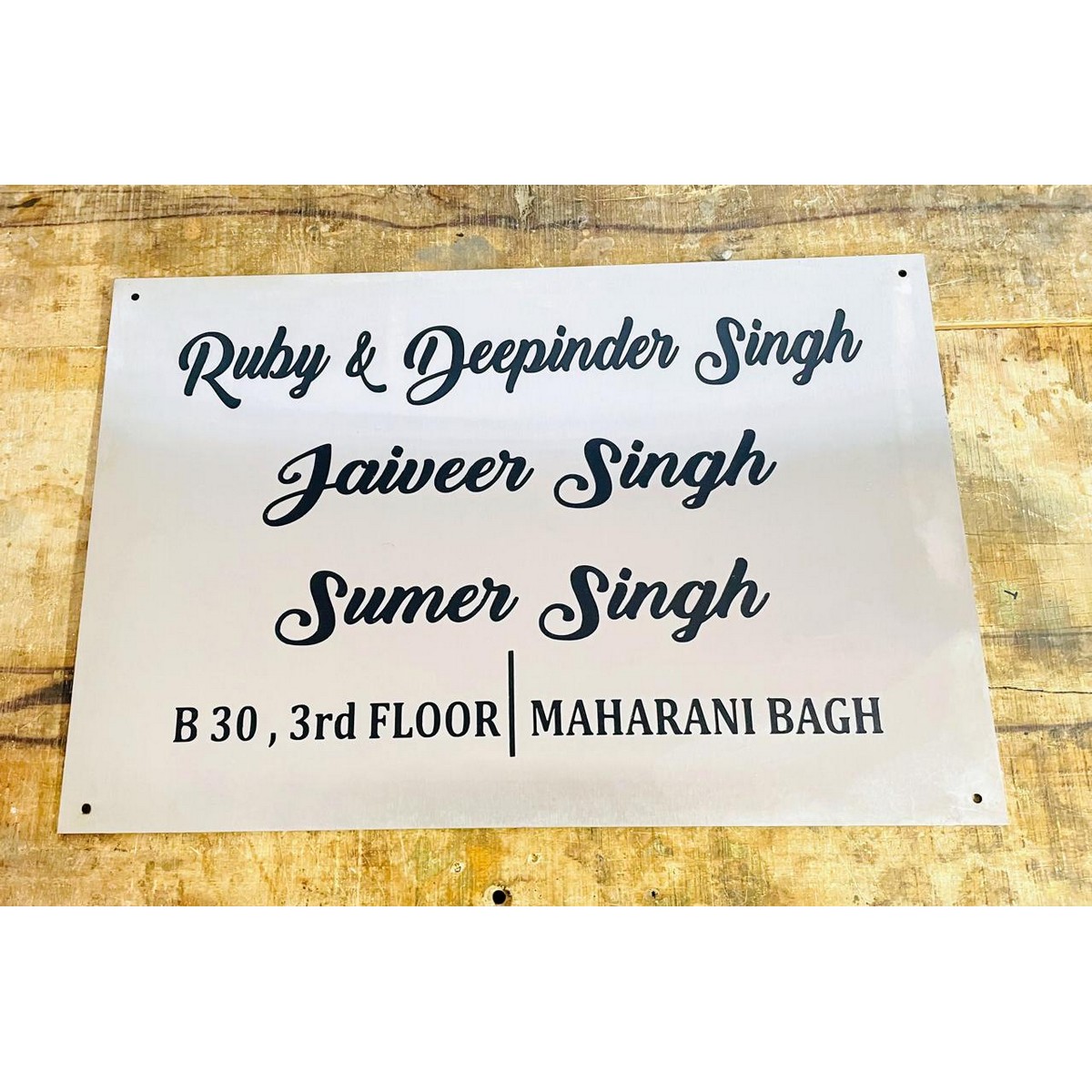 Stunning Metal Nameplate A Good Way Personalize Your Home