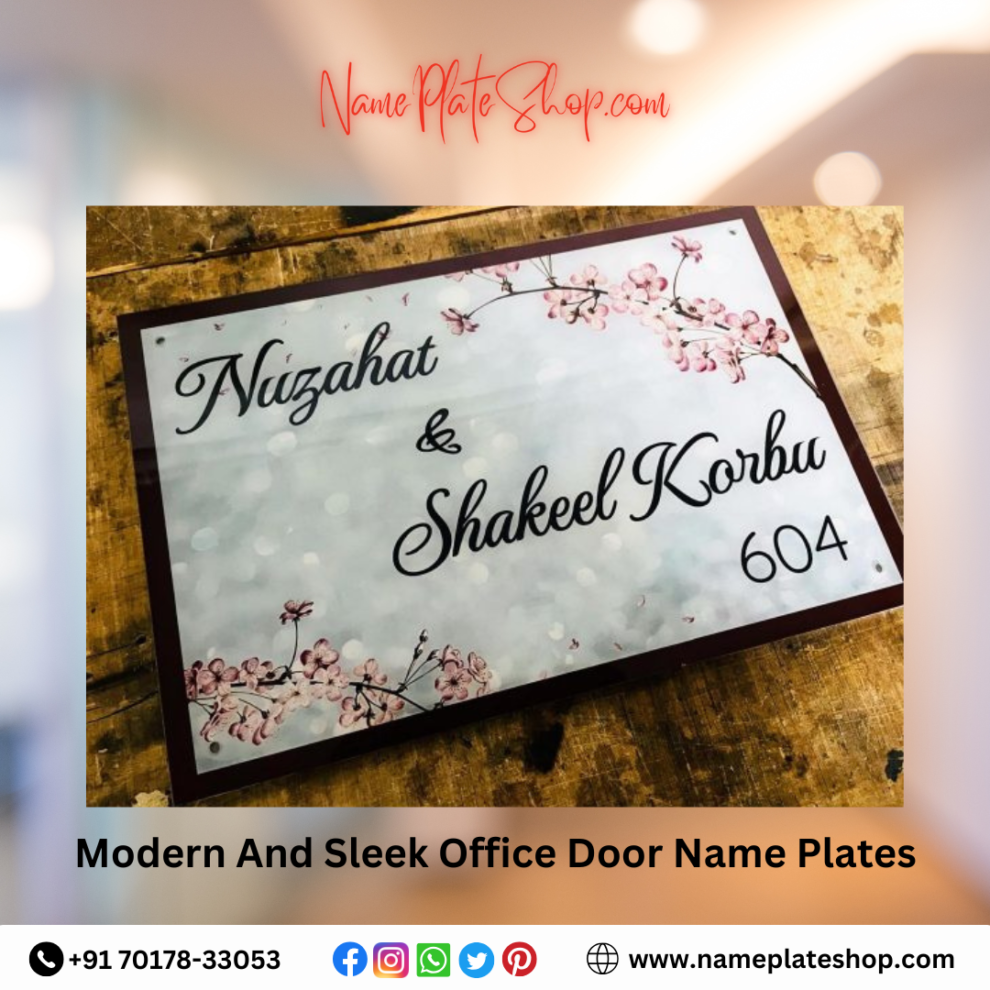 Sleek Office Door Name Plates | Transform Your Workspace