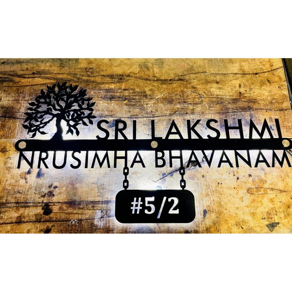 Premium Metal Name Plates | Make Your Entrance Stand Out