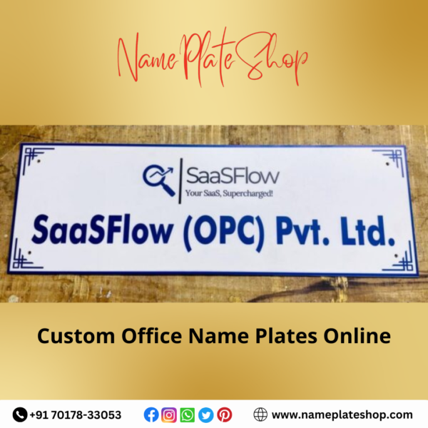 Custom Office Nameplates | Design Your Professional Identity