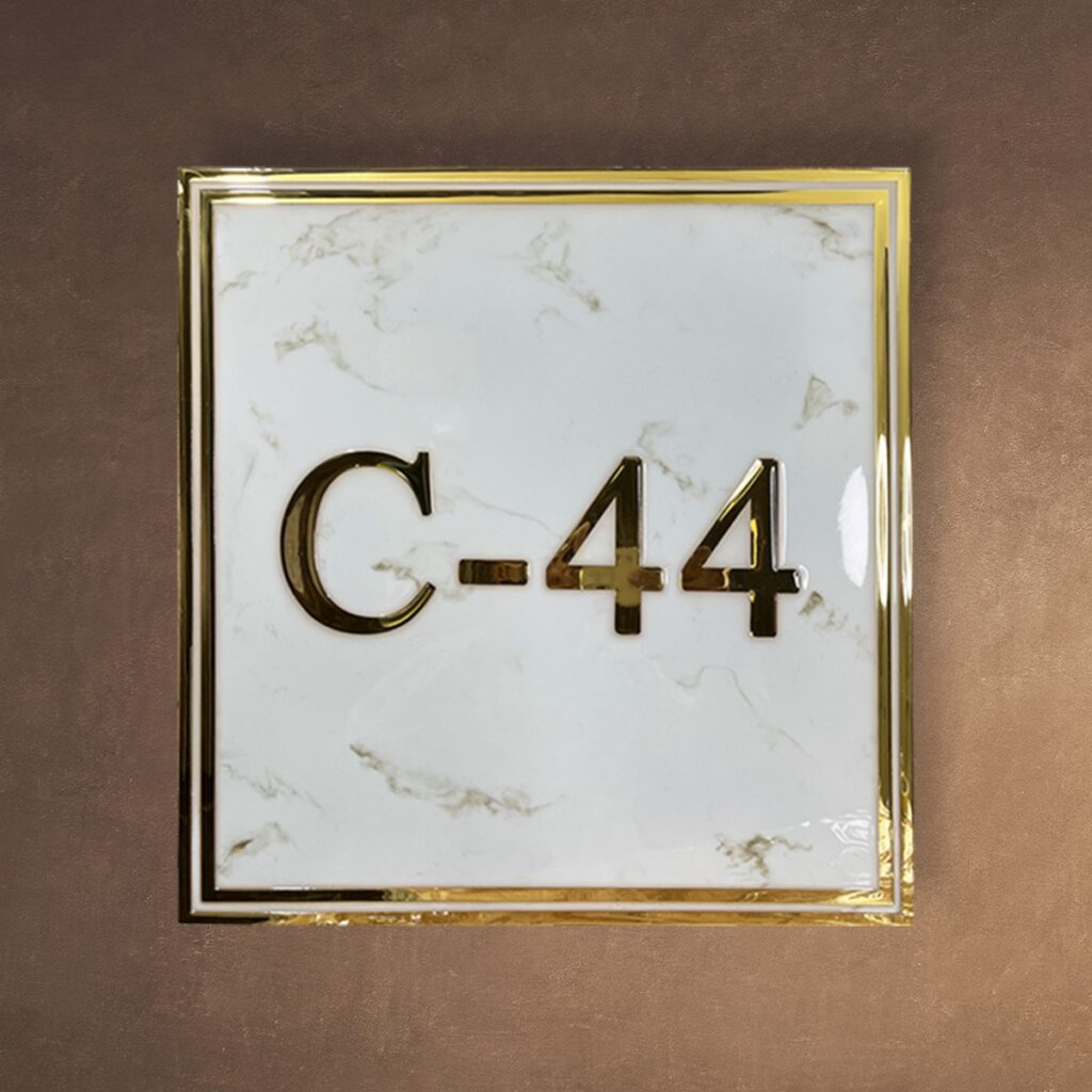 Ocean Theme Resin Name Plate for Home | Customized