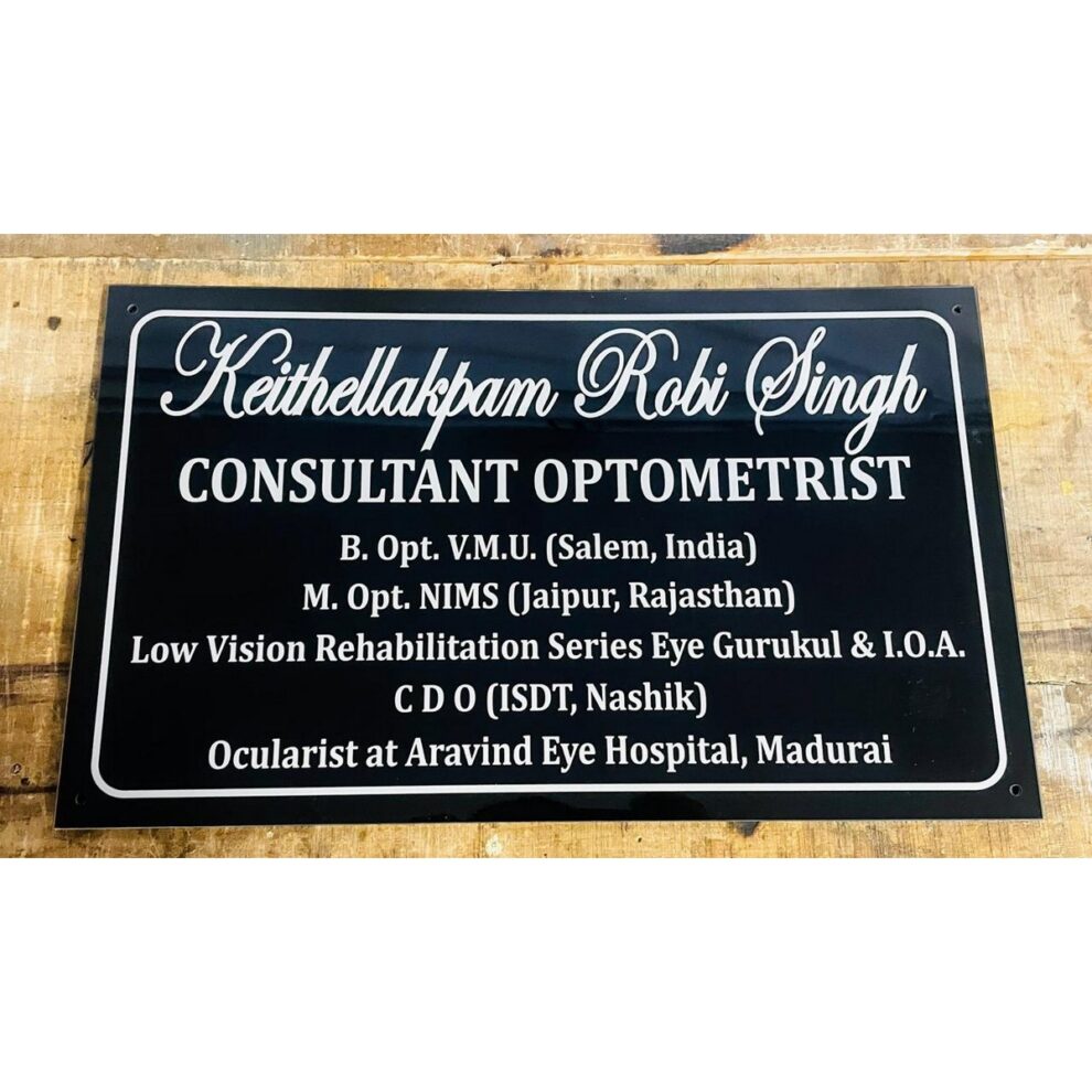 Welcome in Style – Acrylic Nameplate with Light 🌟