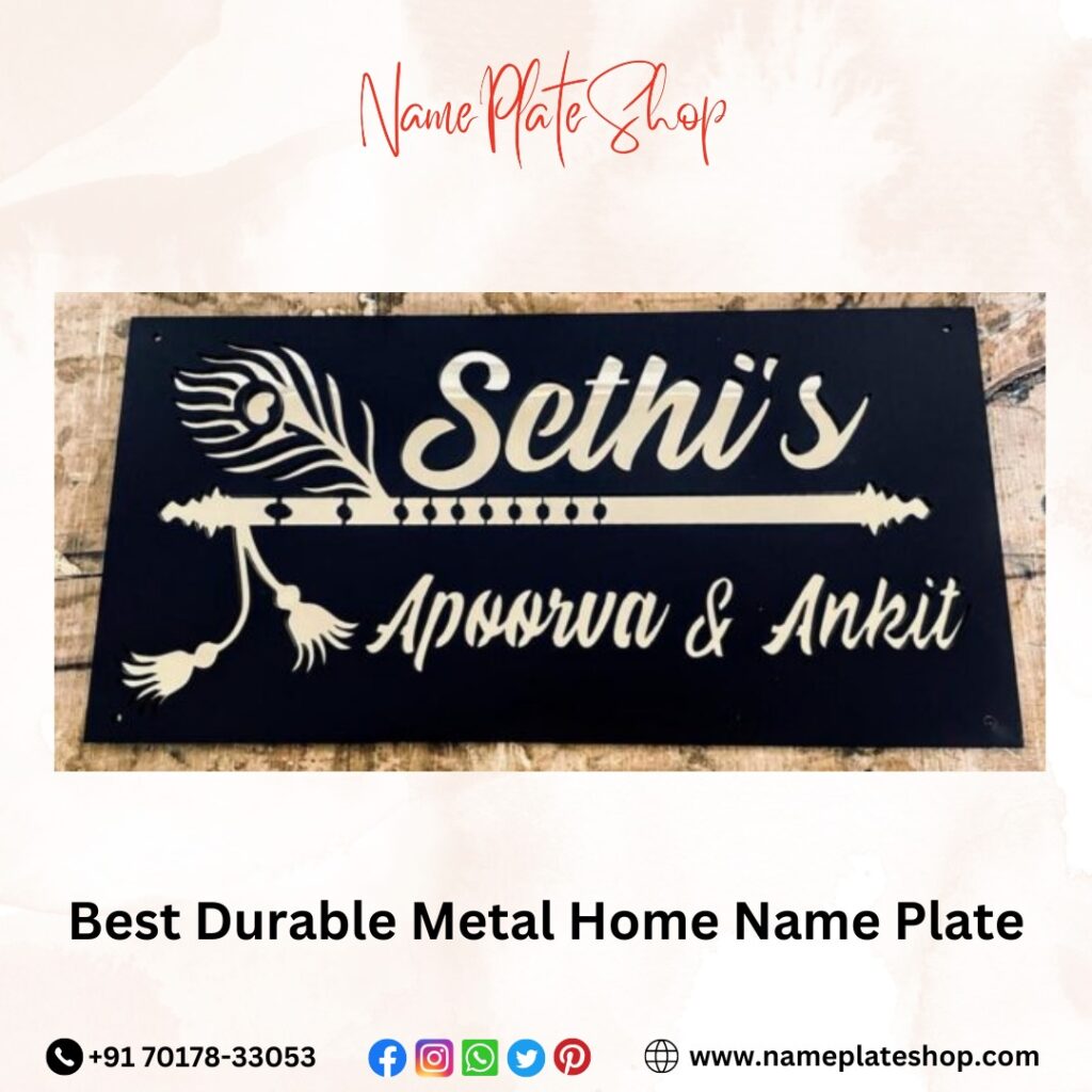 Best Durable Metal Home Name Plate - Elegance To Your Home