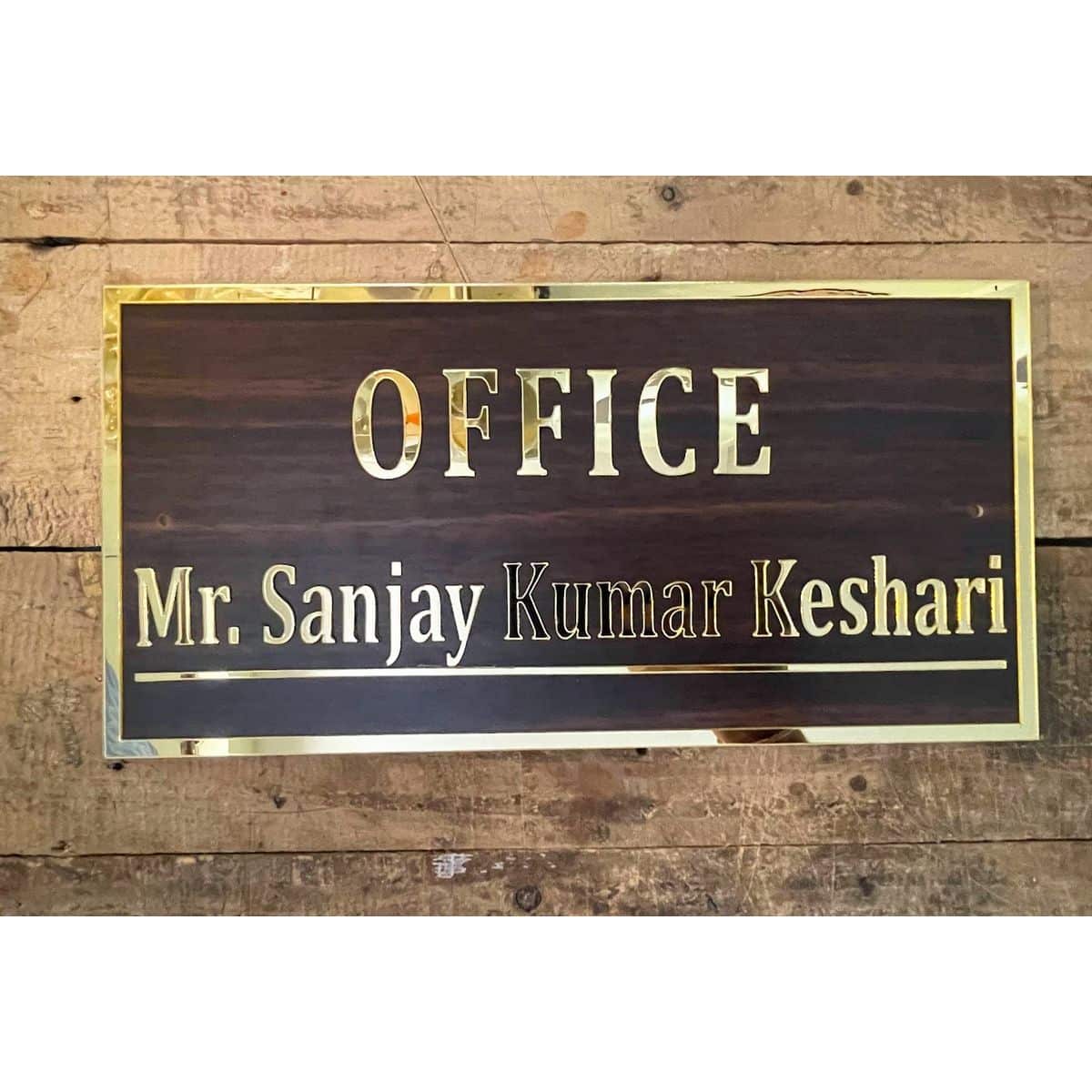 Elegant Office Door Nameplates – Modern to Rustic