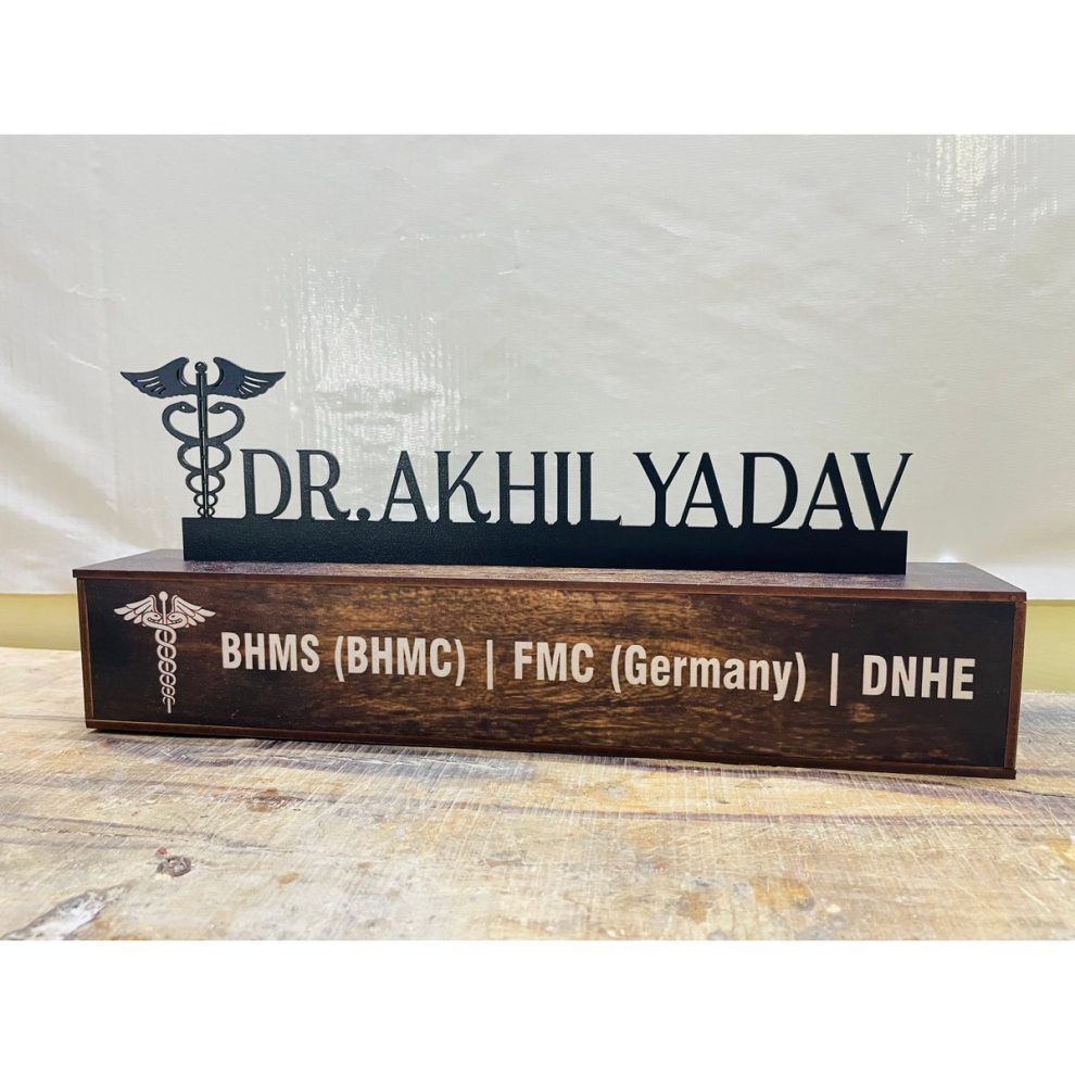 Personalized Desk Name Plate | Elevate Your Workspace!