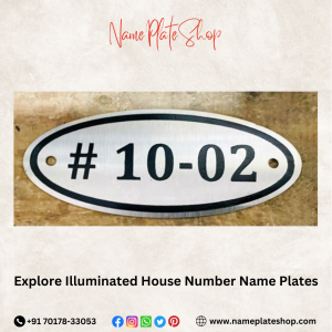 House Number Name Plate | Upgrade Your Home’s Entrance