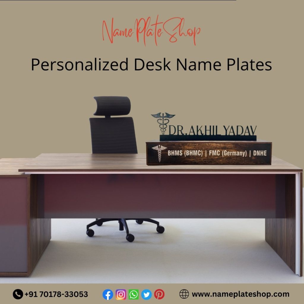 Personalized Desk Name Plate | Elevate Your Workspace!