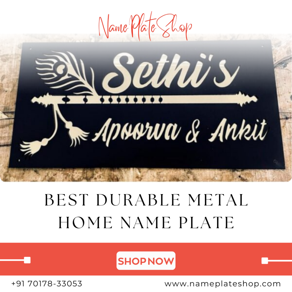 Durable Metal Name Plate | Make a Lasting Impression