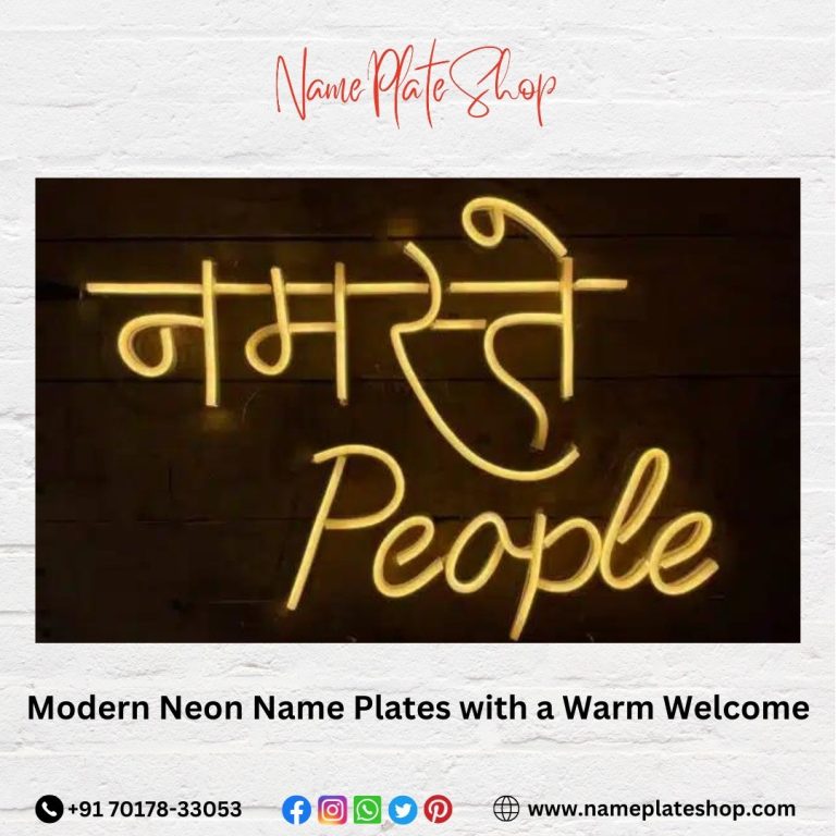 Neon Name Plates | Light Up Your Welcome