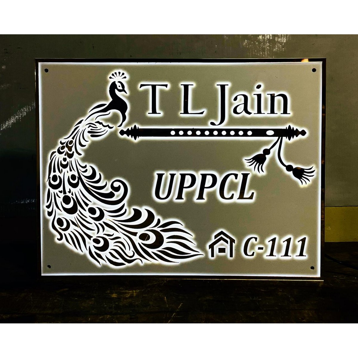 Acrylic Waterproof LED Nameplate – 3D Embossed