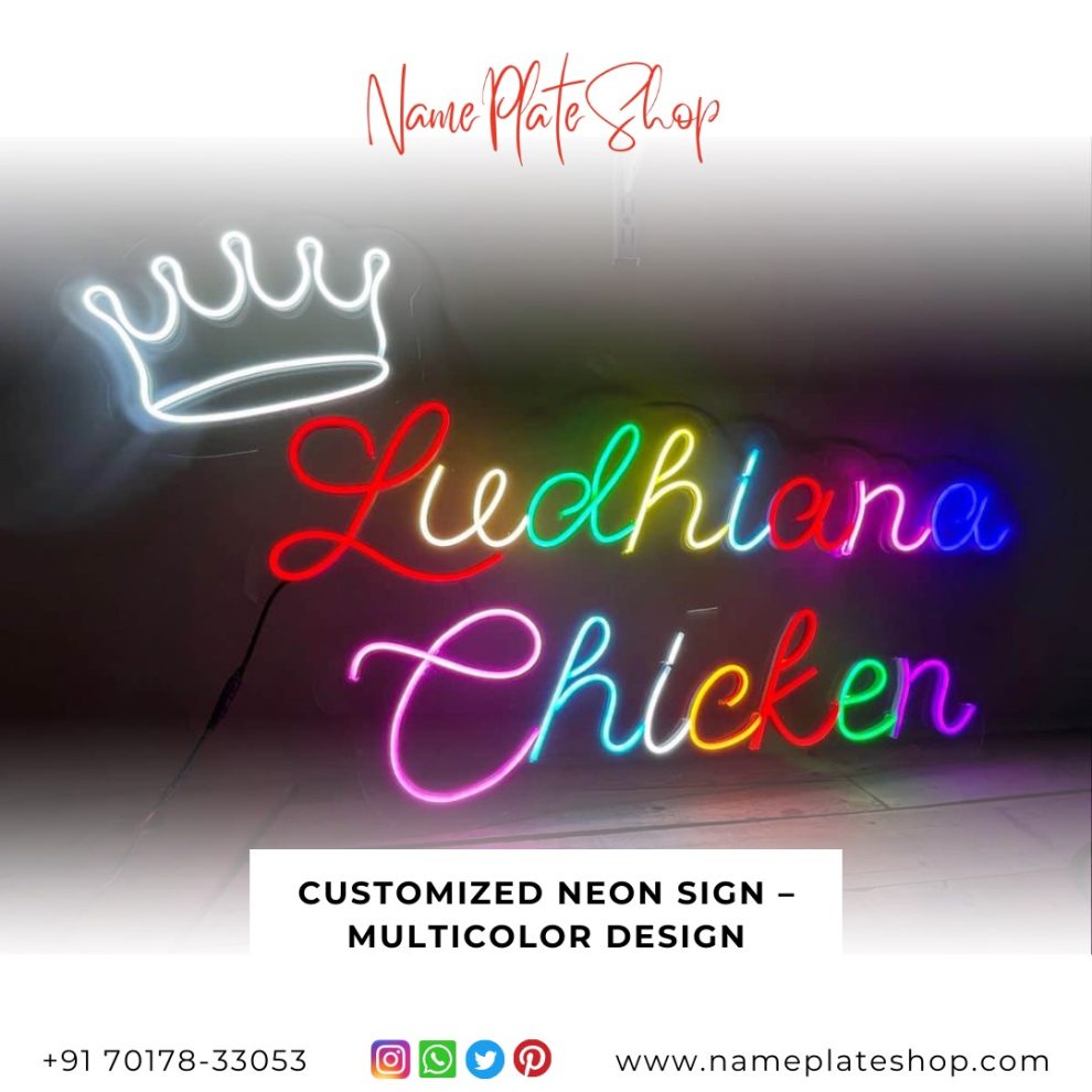 Customized Neon Sign – Light Up Your Brand with Colorful Style
