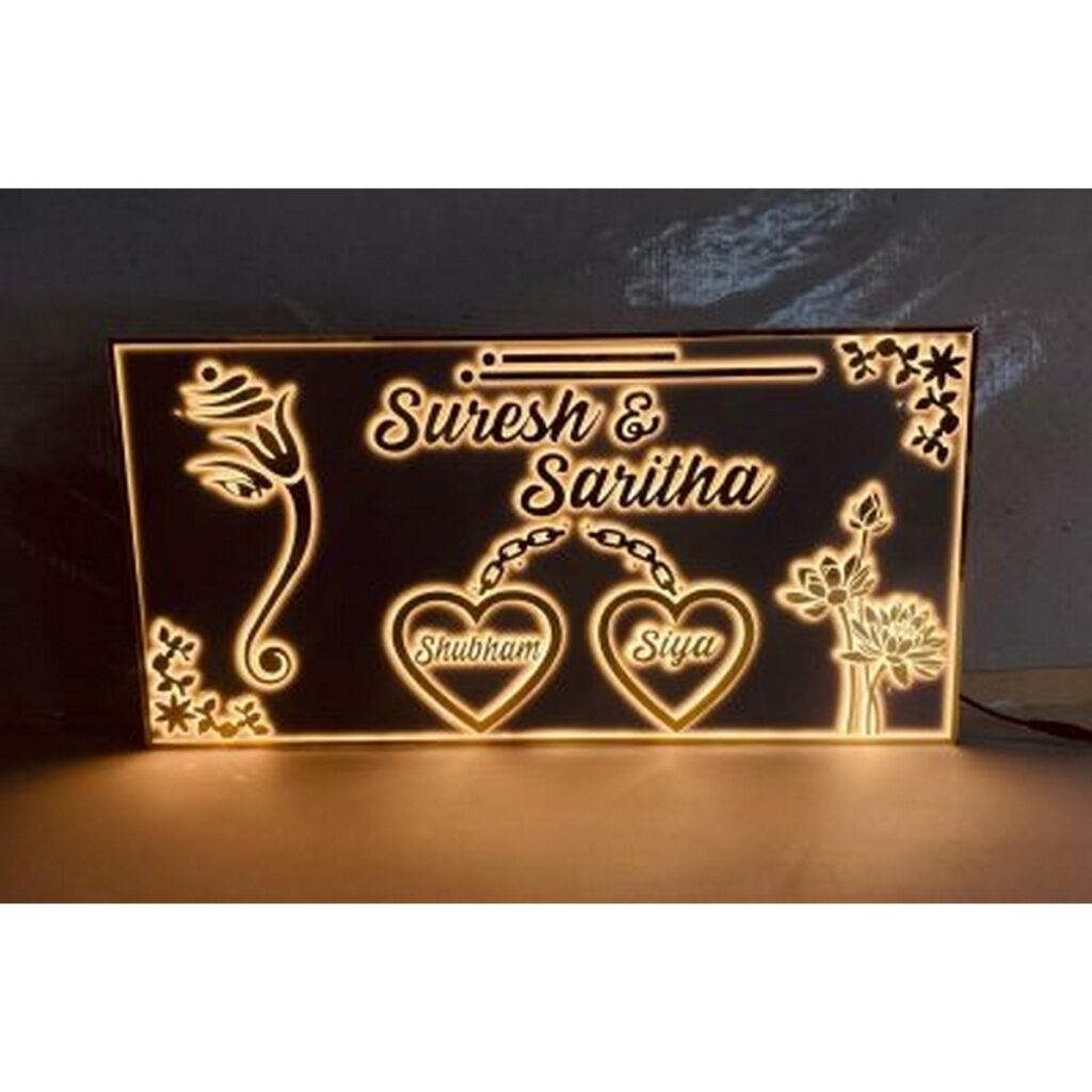 Waterproof LED Name Plate: Illuminate Your Home with Style