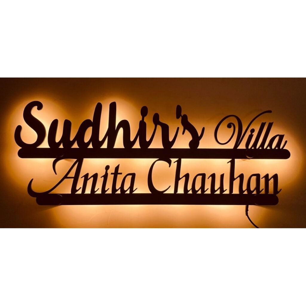 Remarkable Acrylic LED Name Plate Ideas for Your Home