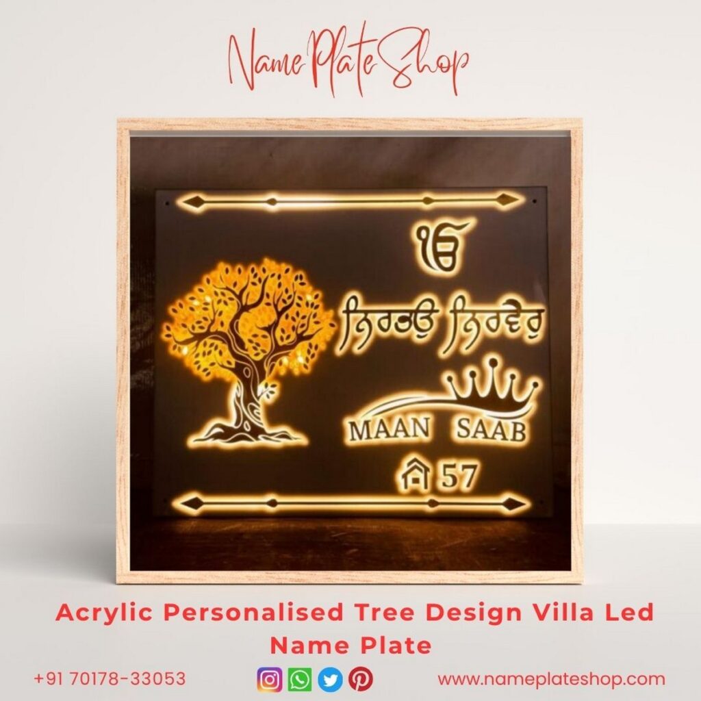 LED Home Name Plate Designs—Extra Stylish & Personalized