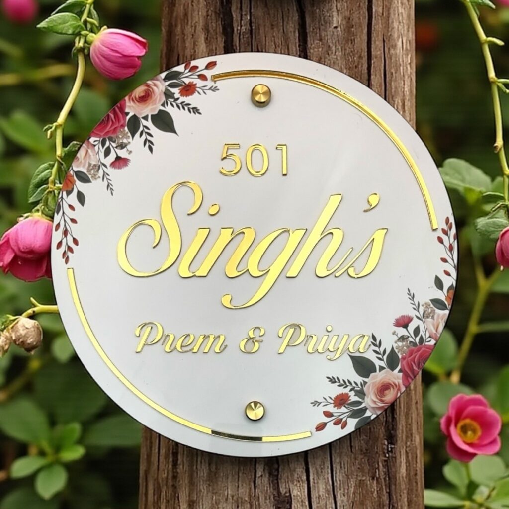 Welcome in Style – Acrylic Nameplate with Light 🌟
