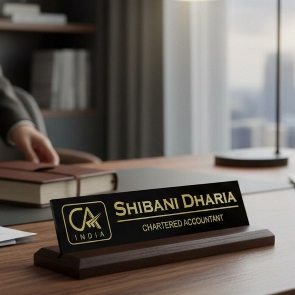 Customized Desk Name Plates – Professional & Office Branding