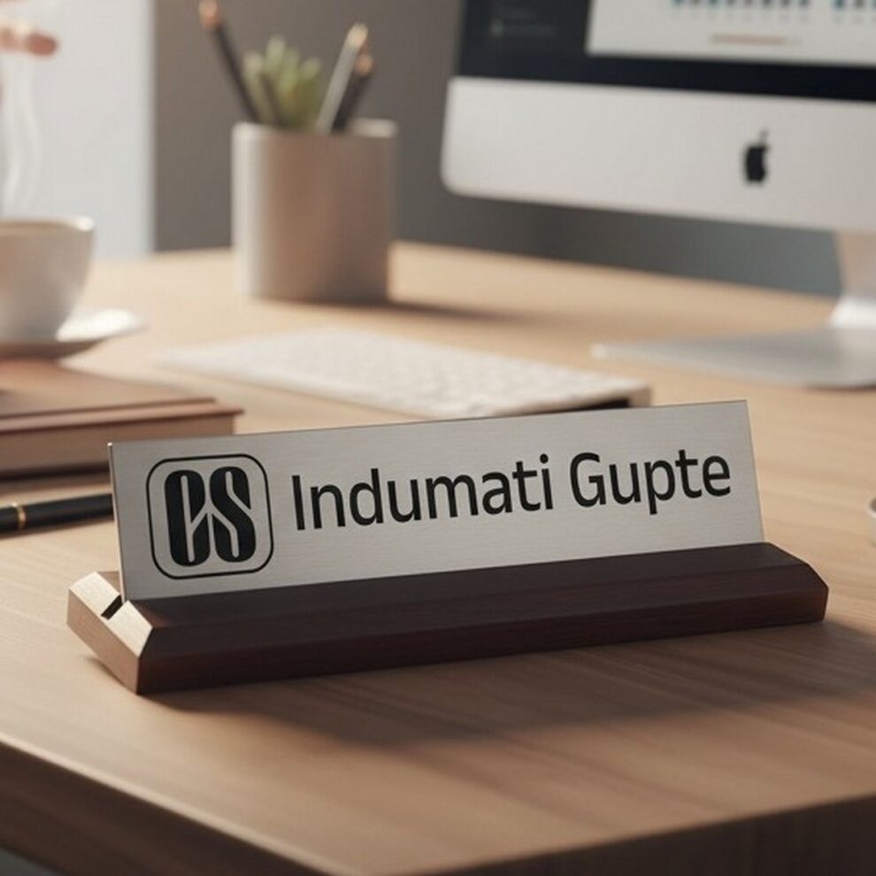 Customized Desk Name Plates – Professional & Office Branding