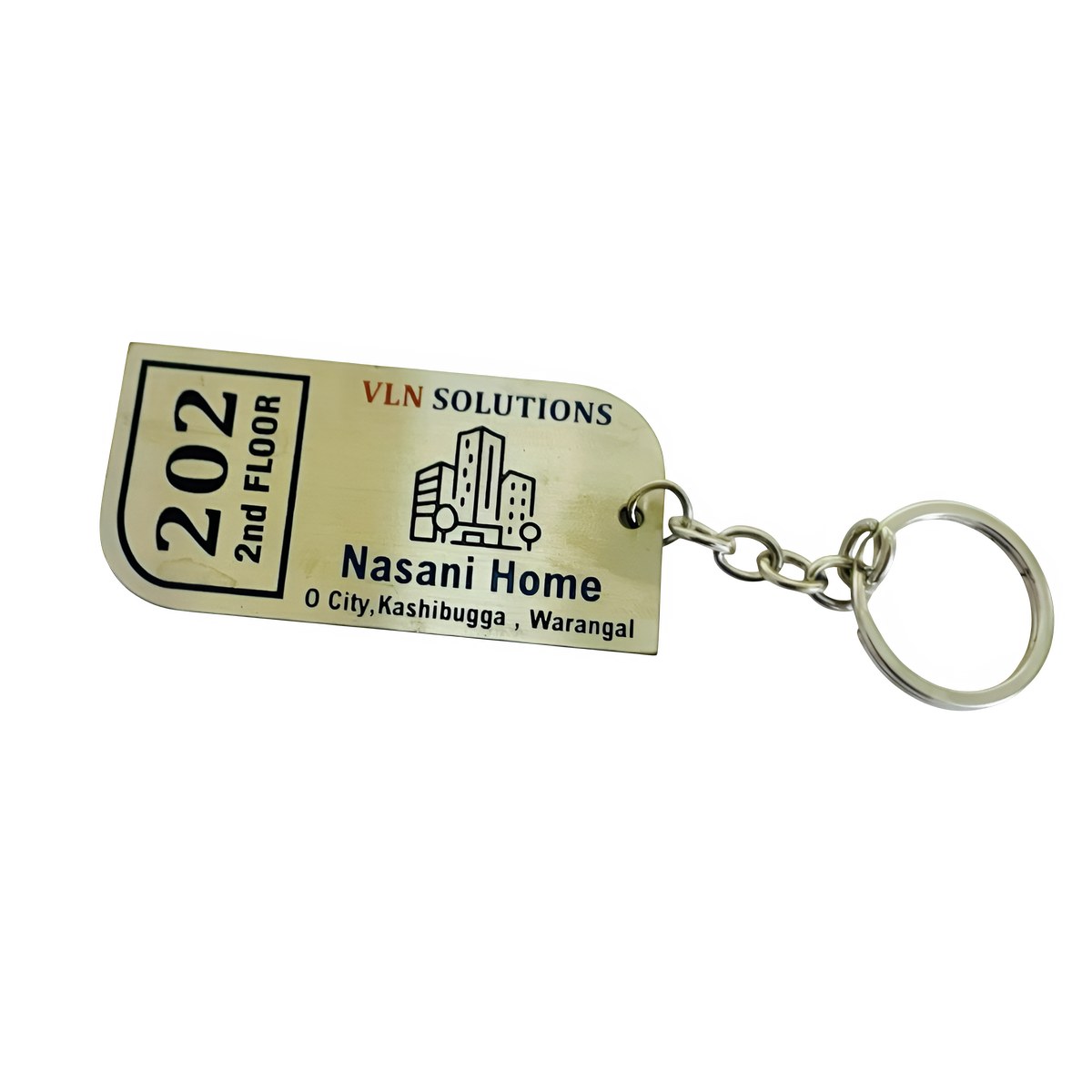 New Custom Stainless Steel Engraved Keychain