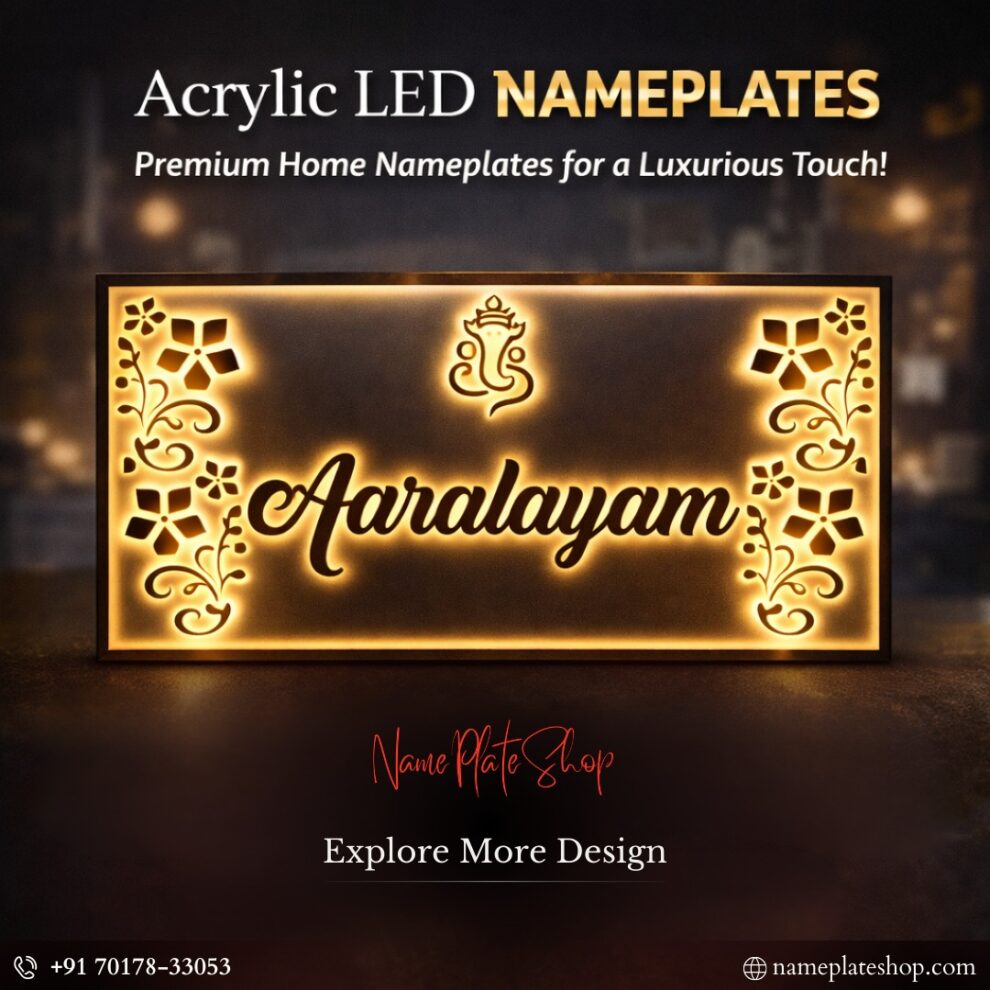 New Acrylic LED Nameplates – Premium Illuminated Nameplates