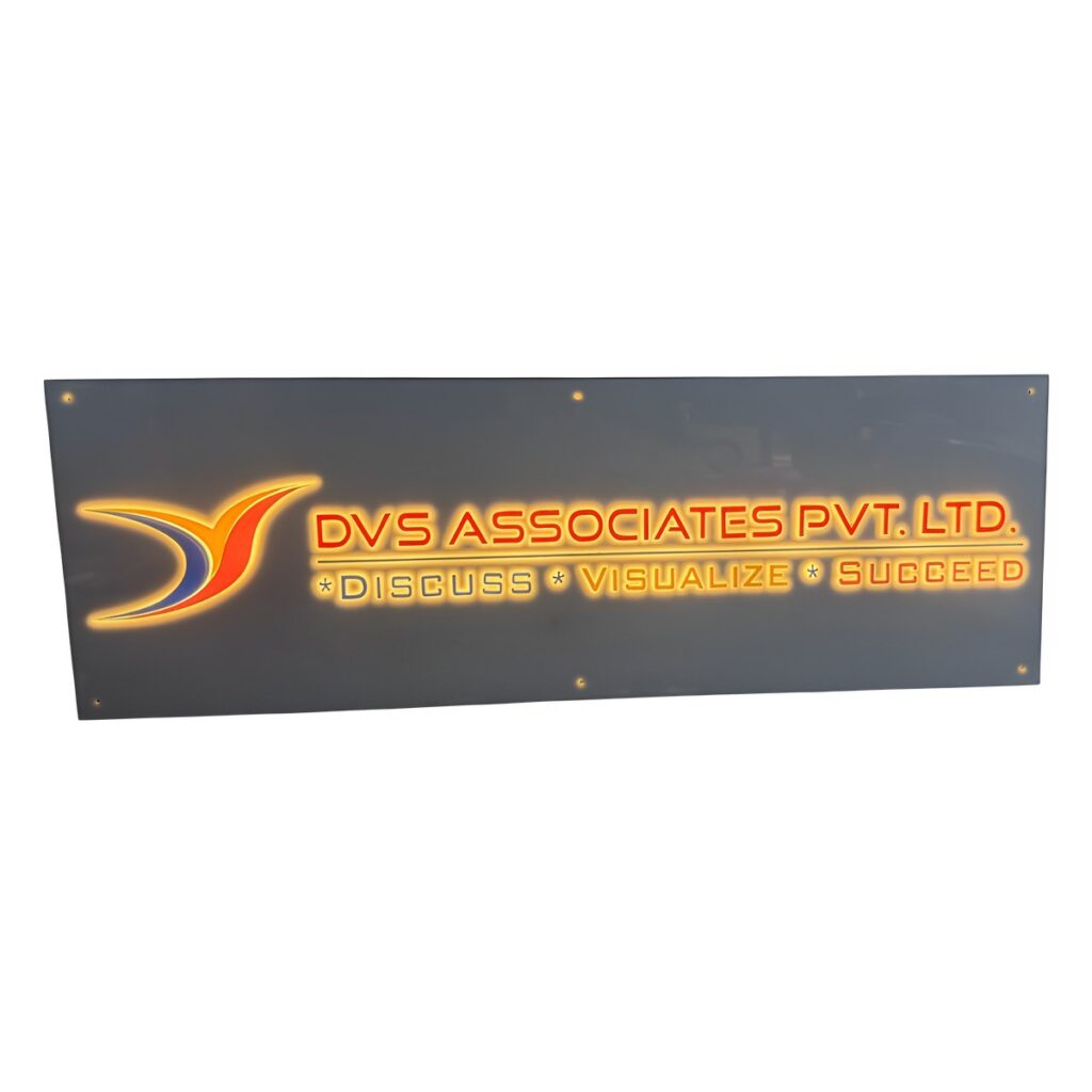Customizable LED Home Name Plate – Illuminated Nameplate