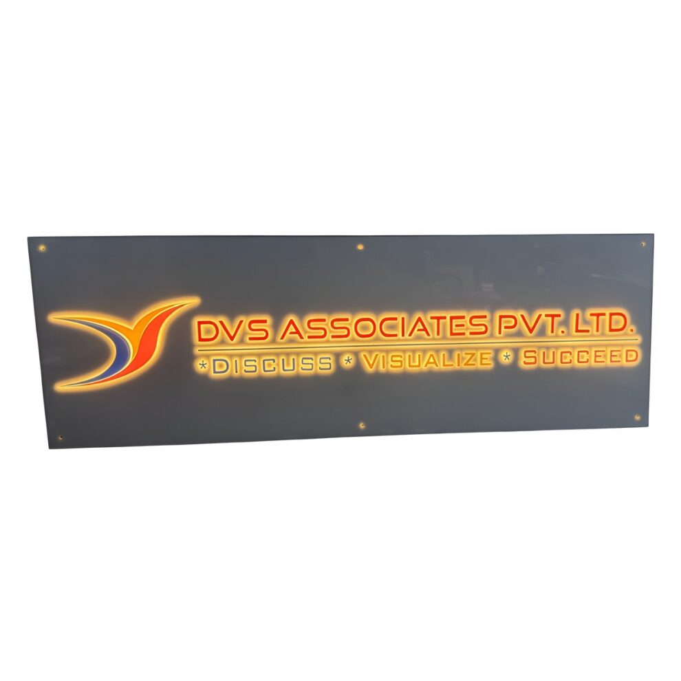 Customizable LED Home Name Plate – Illuminated Nameplate